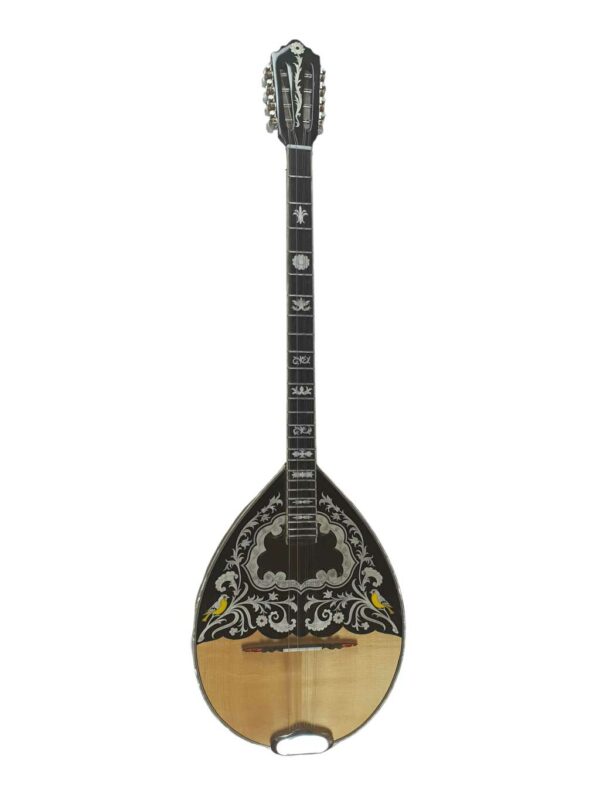 Eight-string bouzouki with canary design - Tsakirian